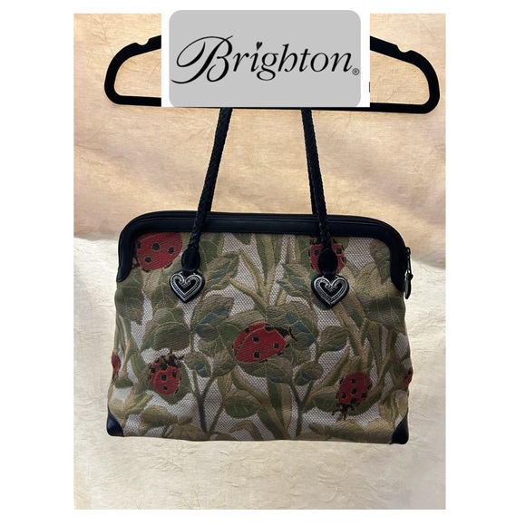 Brighton | Bags | Vintage Brighton Alyssa Tapestry Satchel Weekender ...
